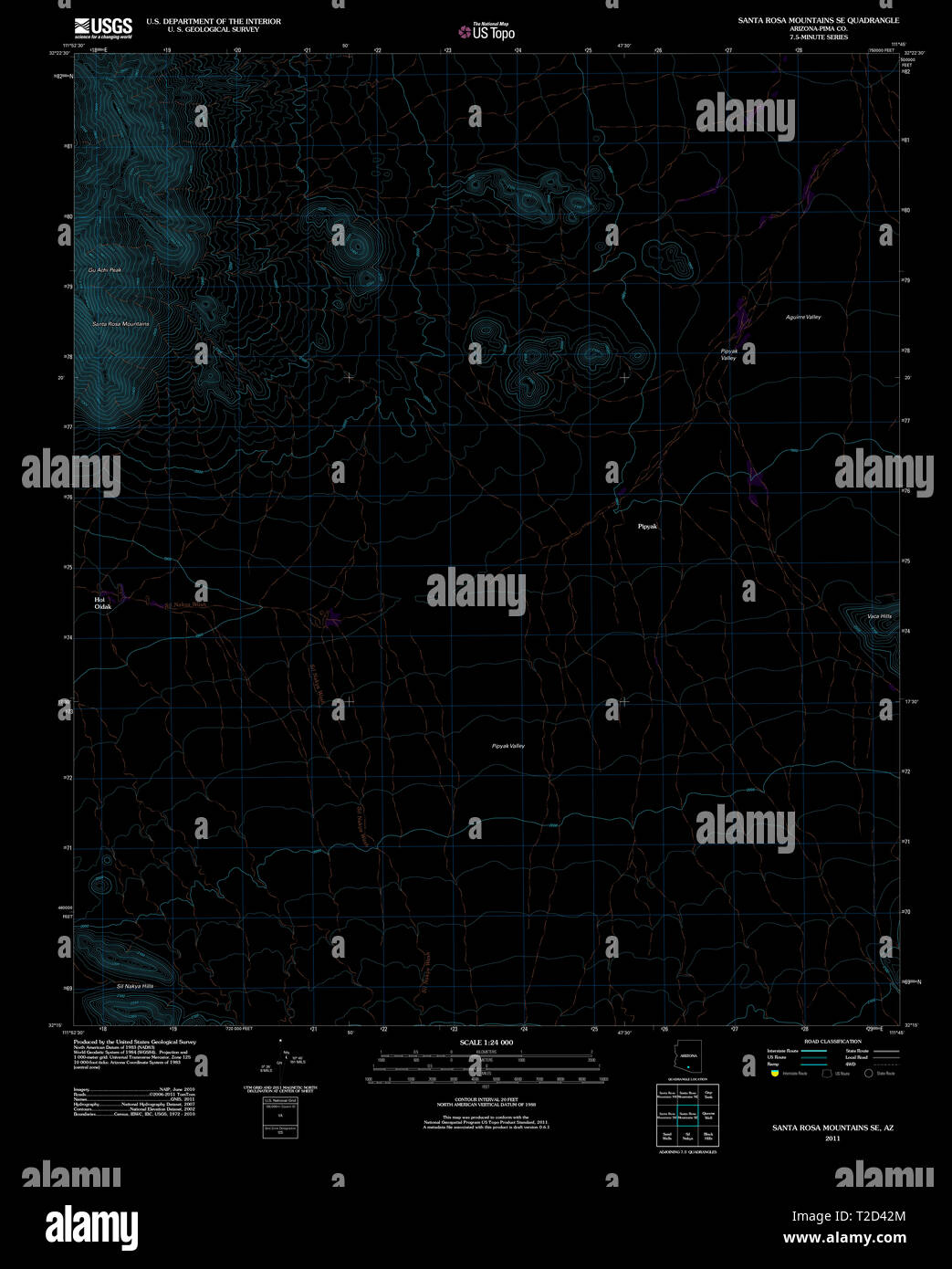 Santa rosa arizona map hi-res stock photography and images - Alamy