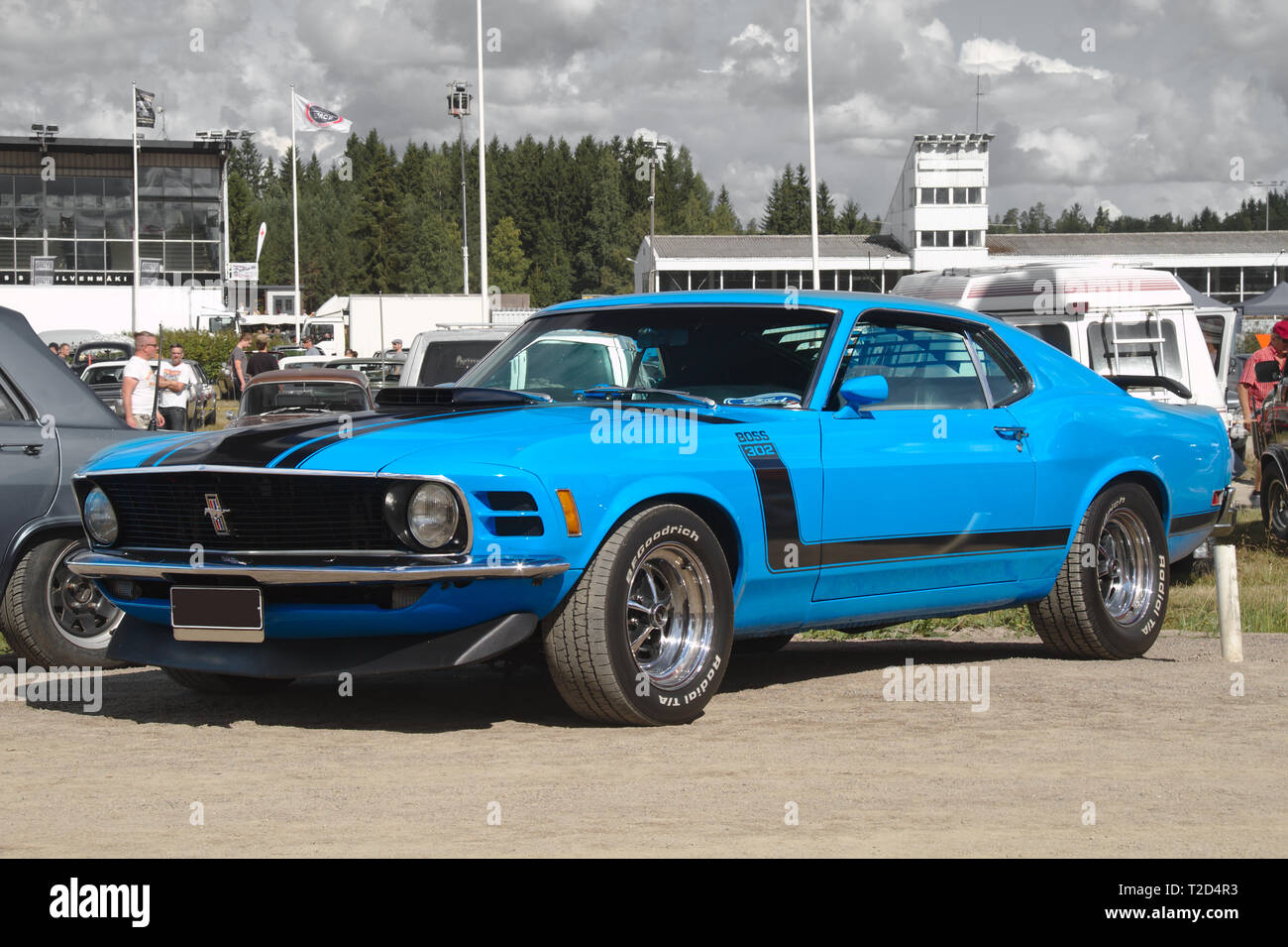 Blue 1970 Ford Mustang Fastback at Pick-Nick 2018, Classic car show in ...