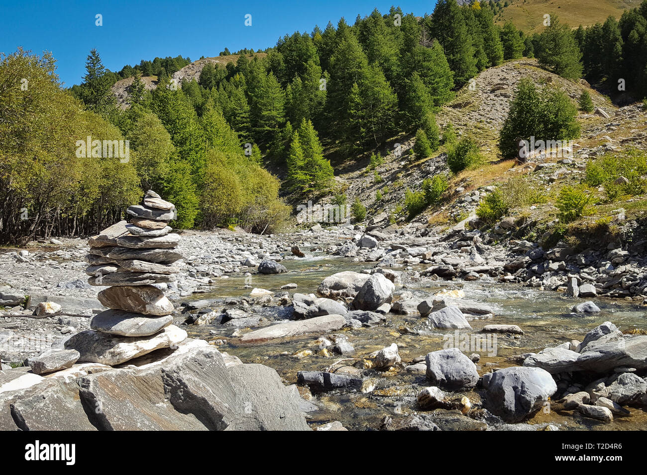 landscapes of ubaye valley Stock Photo - Alamy