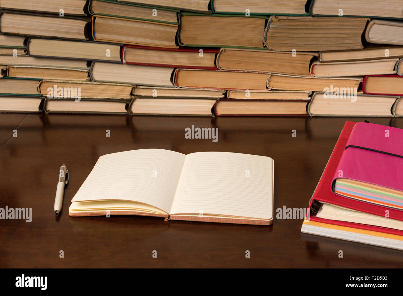 College study group books notebooks hi-res stock photography and images ...