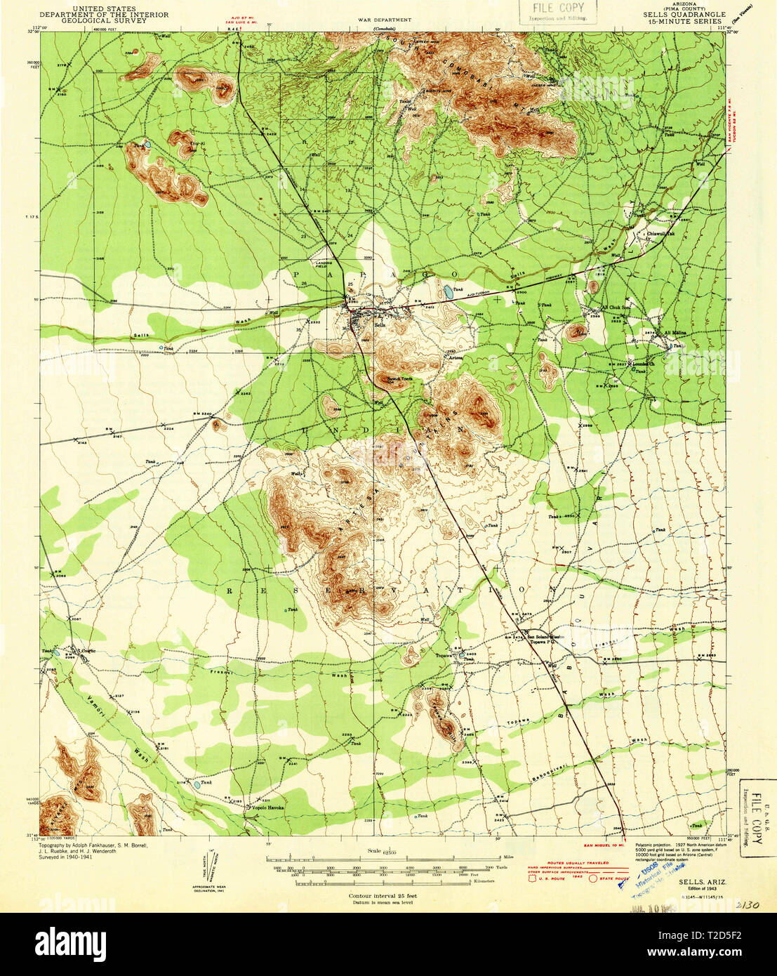 Sells arizona map hi-res stock photography and images - Alamy