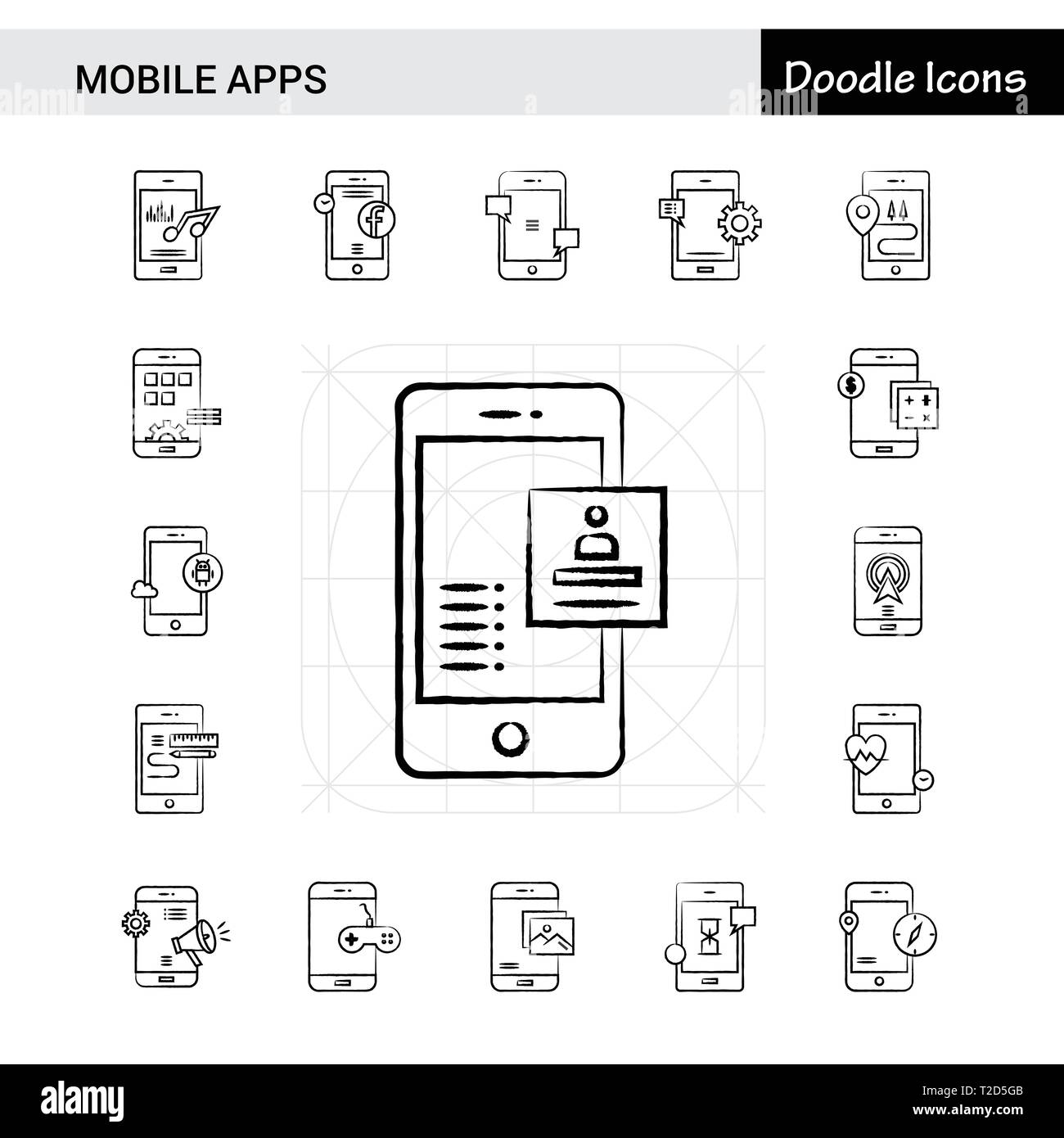 Mobile phone calender Stock Vector Images - Alamy