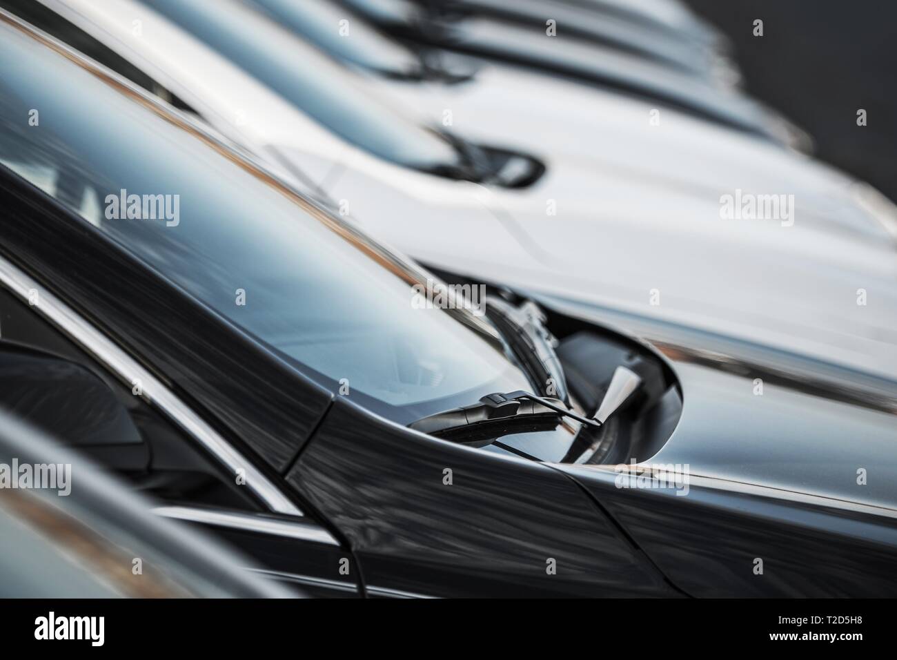 New Modern Cars For Sale. Line of Brand New Vehicles in Stock ...