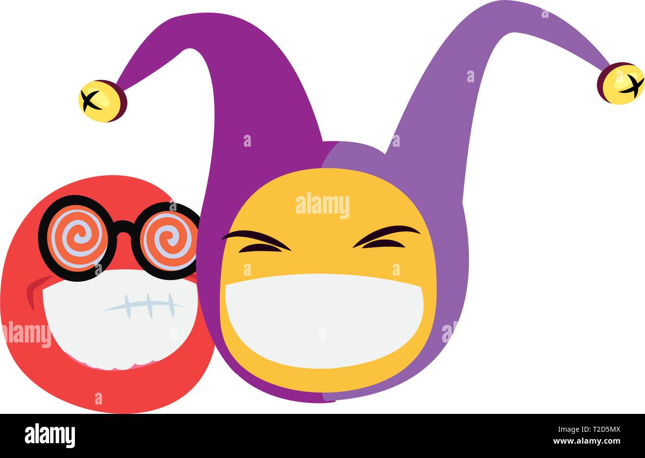 emoji face april fools day vector illustration Stock Vector Image & Art ...