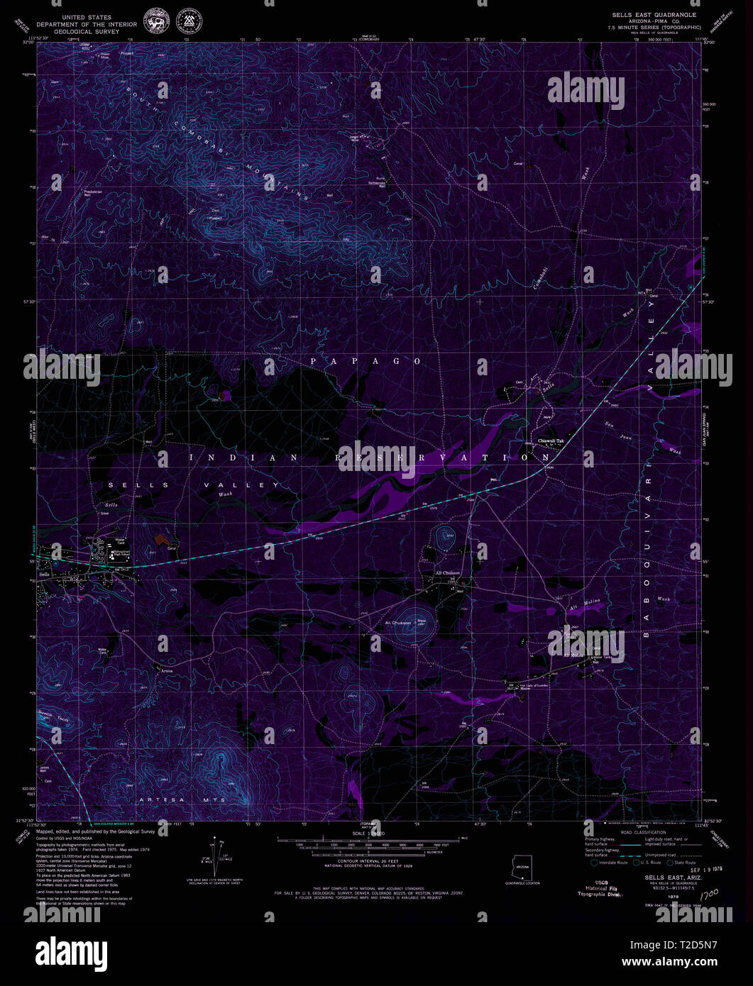 Sells arizona map hi-res stock photography and images - Alamy