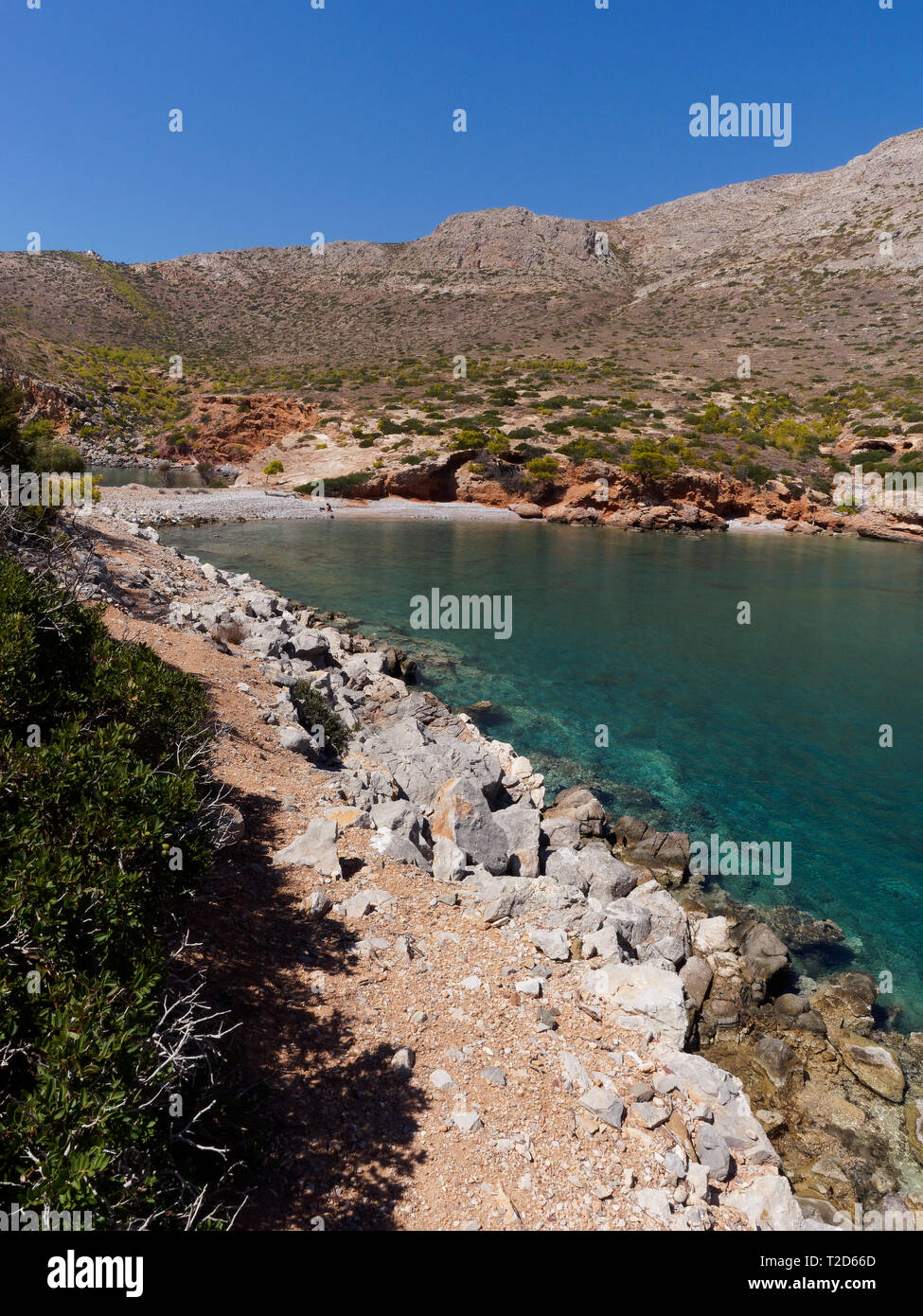 Hydra island greece beach Stock Photo - Alamy
