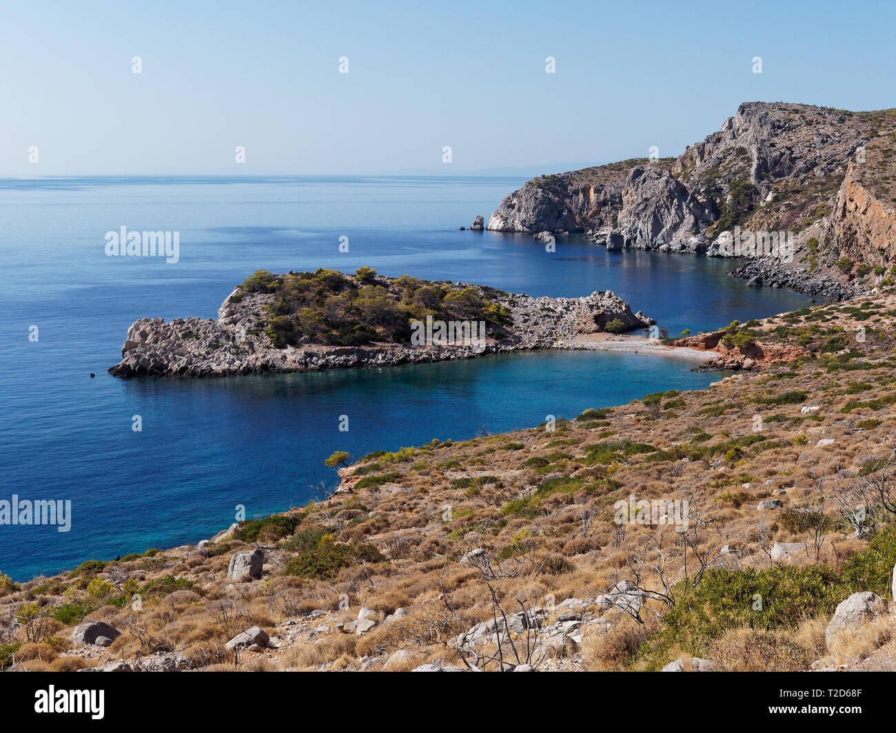 Hydra island greece beach Stock Photo - Alamy
