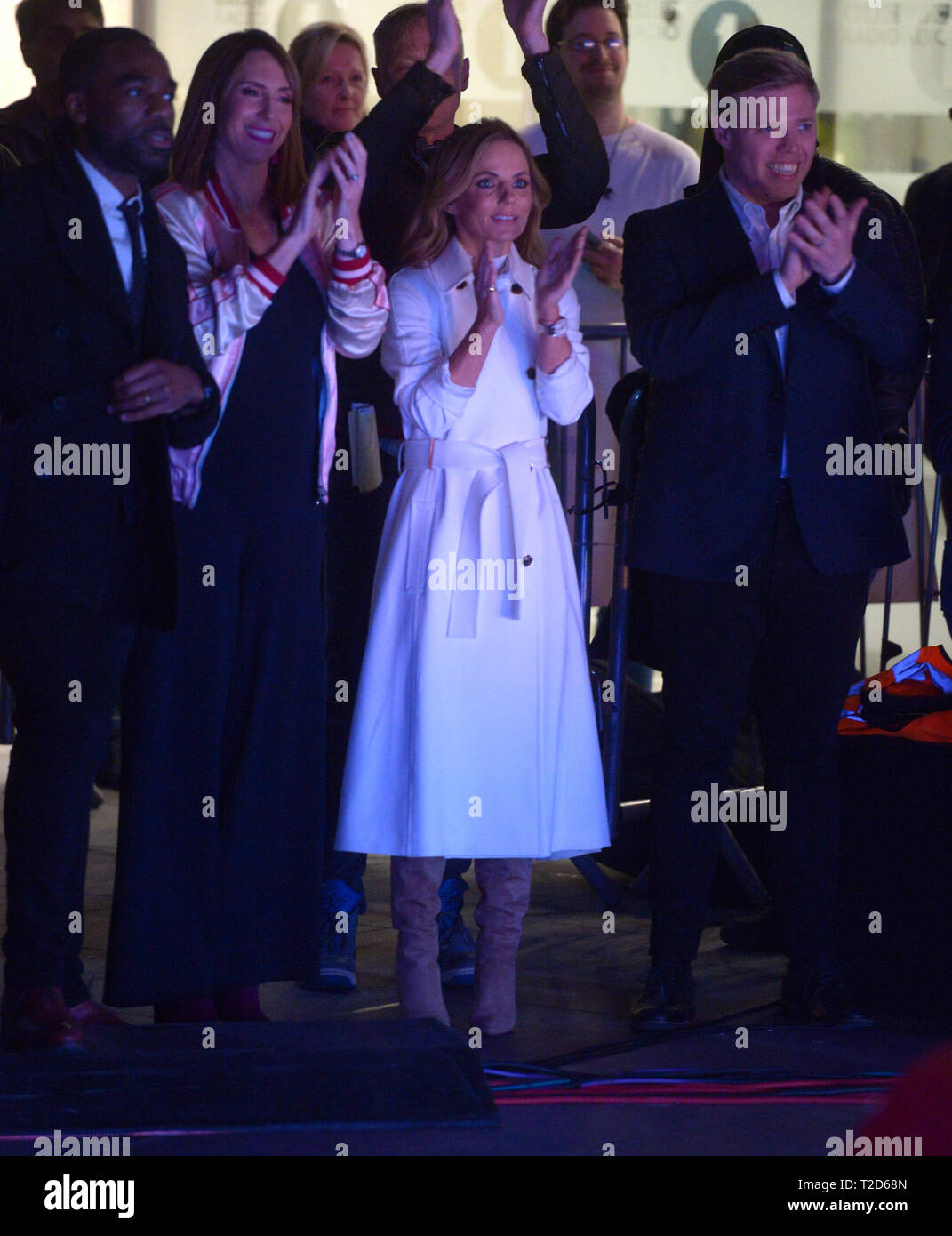 Celebrities at 'The One Show' studios Featuring: Geri Horner Alex Jones ...