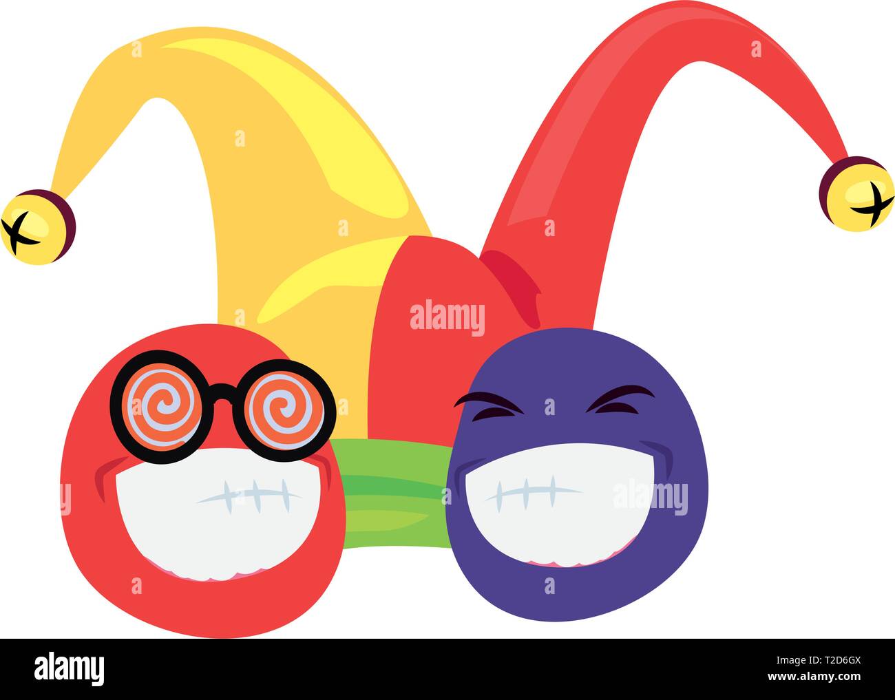 emoji face april fools day vector illustration Stock Vector Image & Art ...