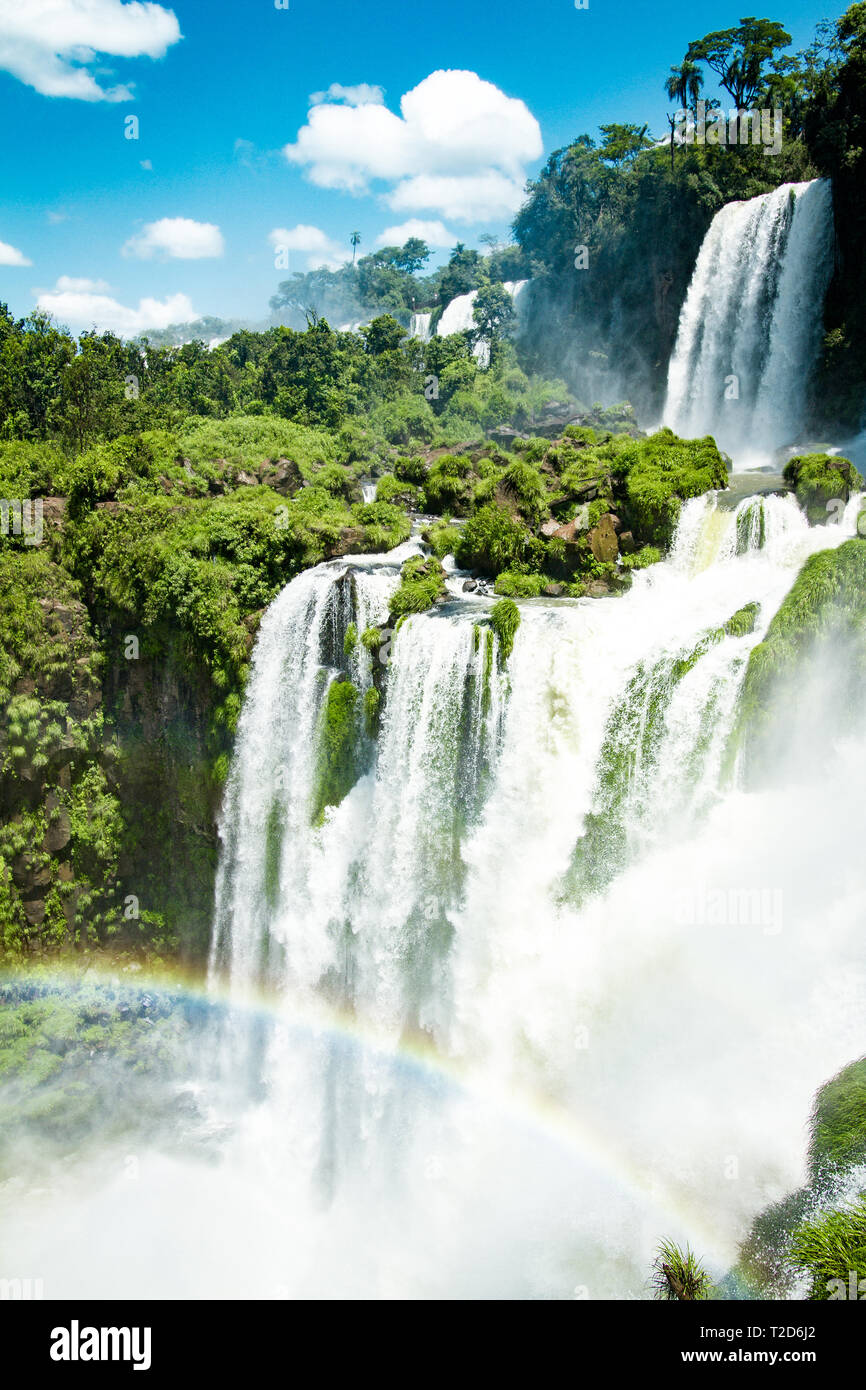The Amazing waterfalls of Iguazu in Brazil Stock Photo - Alamy