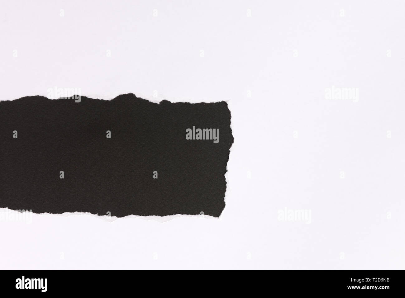 Torn black paper horizontal hi-res stock photography and images - Alamy