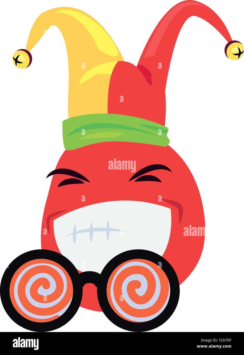 emoji face april fools day vector illustration Stock Vector Image & Art ...