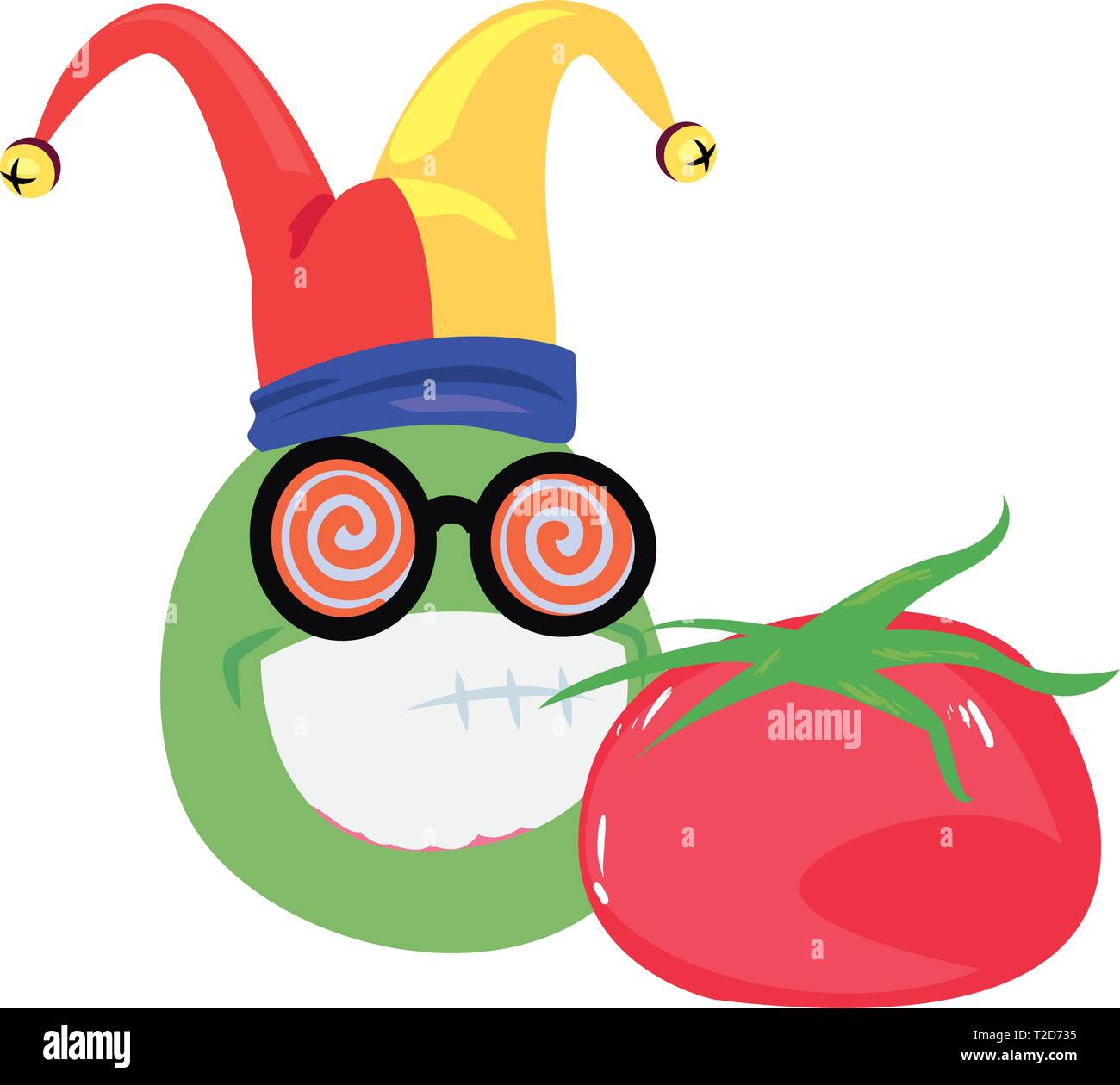 emoji face april fools day vector illustration Stock Vector Image & Art ...