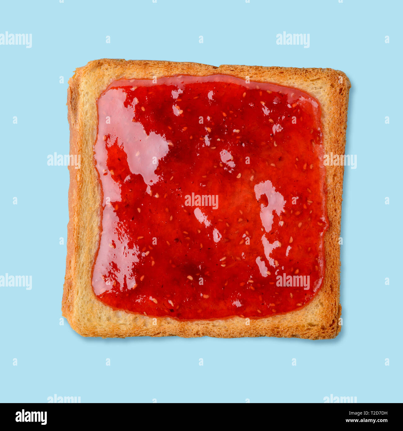 Raspberry strawberry jam toast hi-res stock photography and images - Alamy