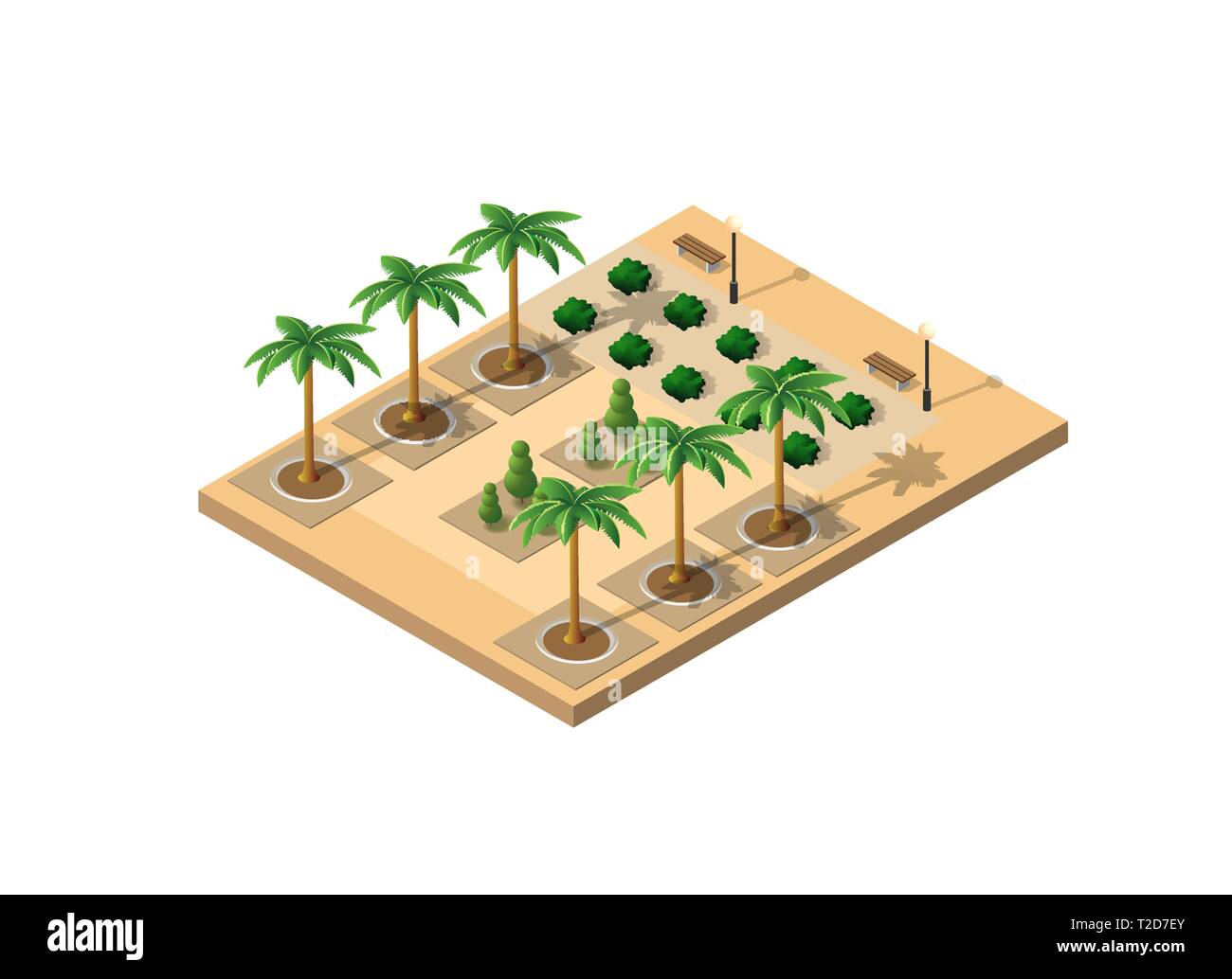3d palm Stock Vector Images - Alamy