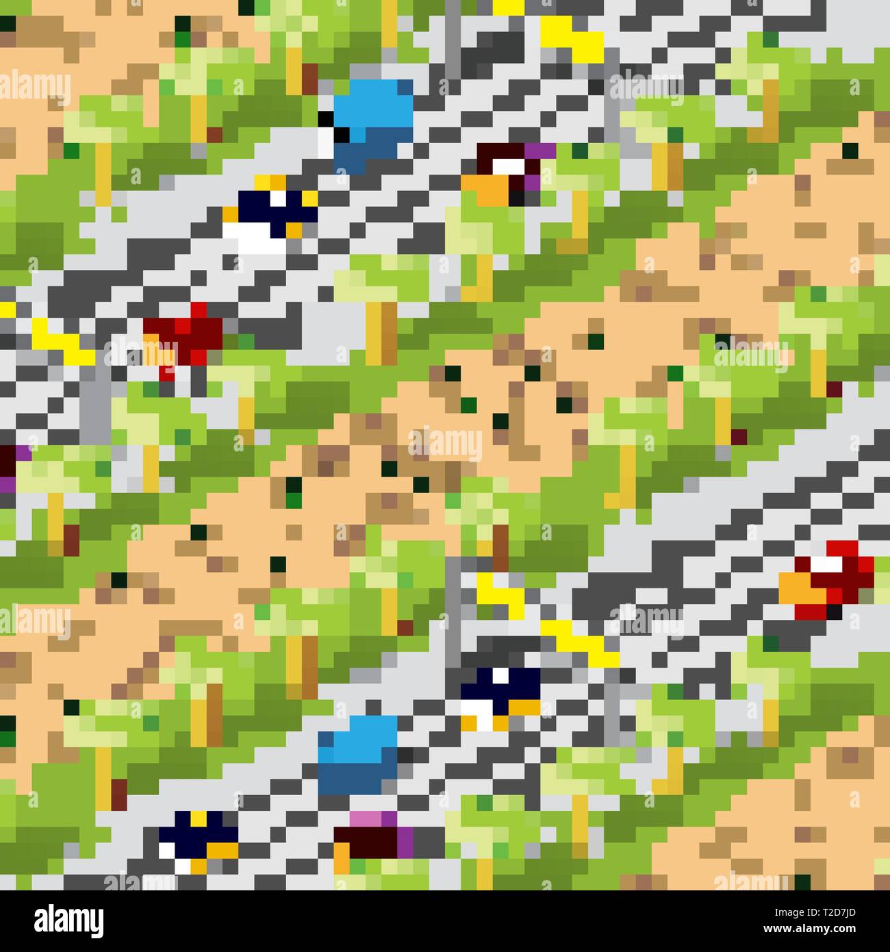 Isometric 3D city megapolis road urban landscape top view with streets ...