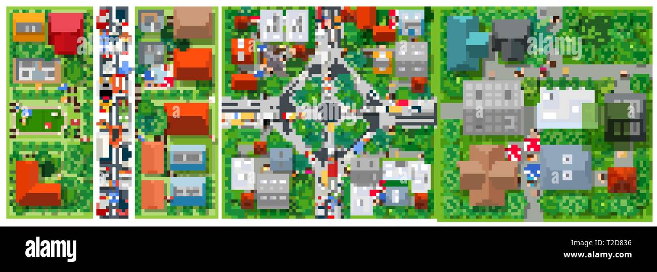 Roundabout top view Stock Vector Images - Alamy