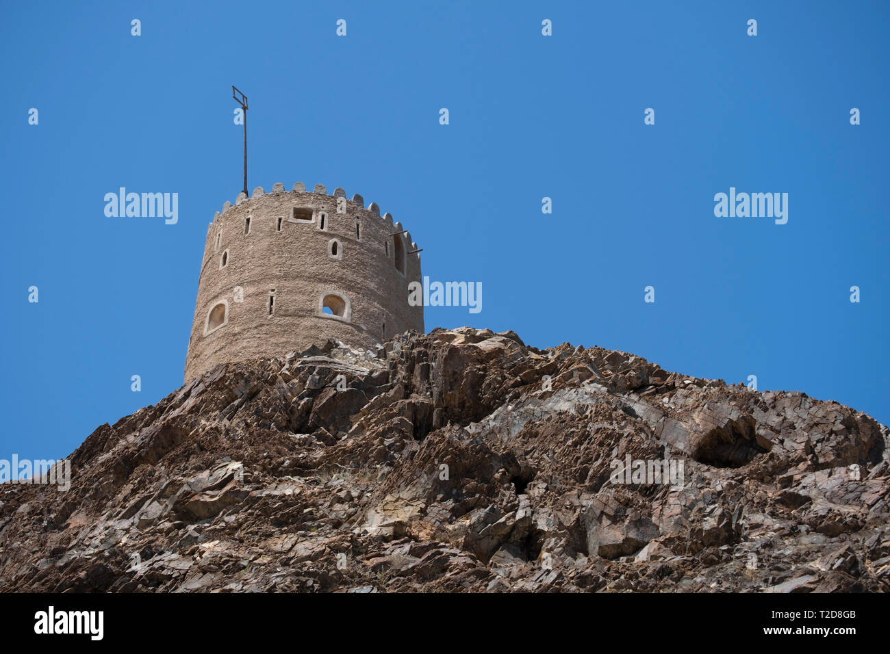 Mutrah fort in Muscat, Oman Stock Photo - Alamy