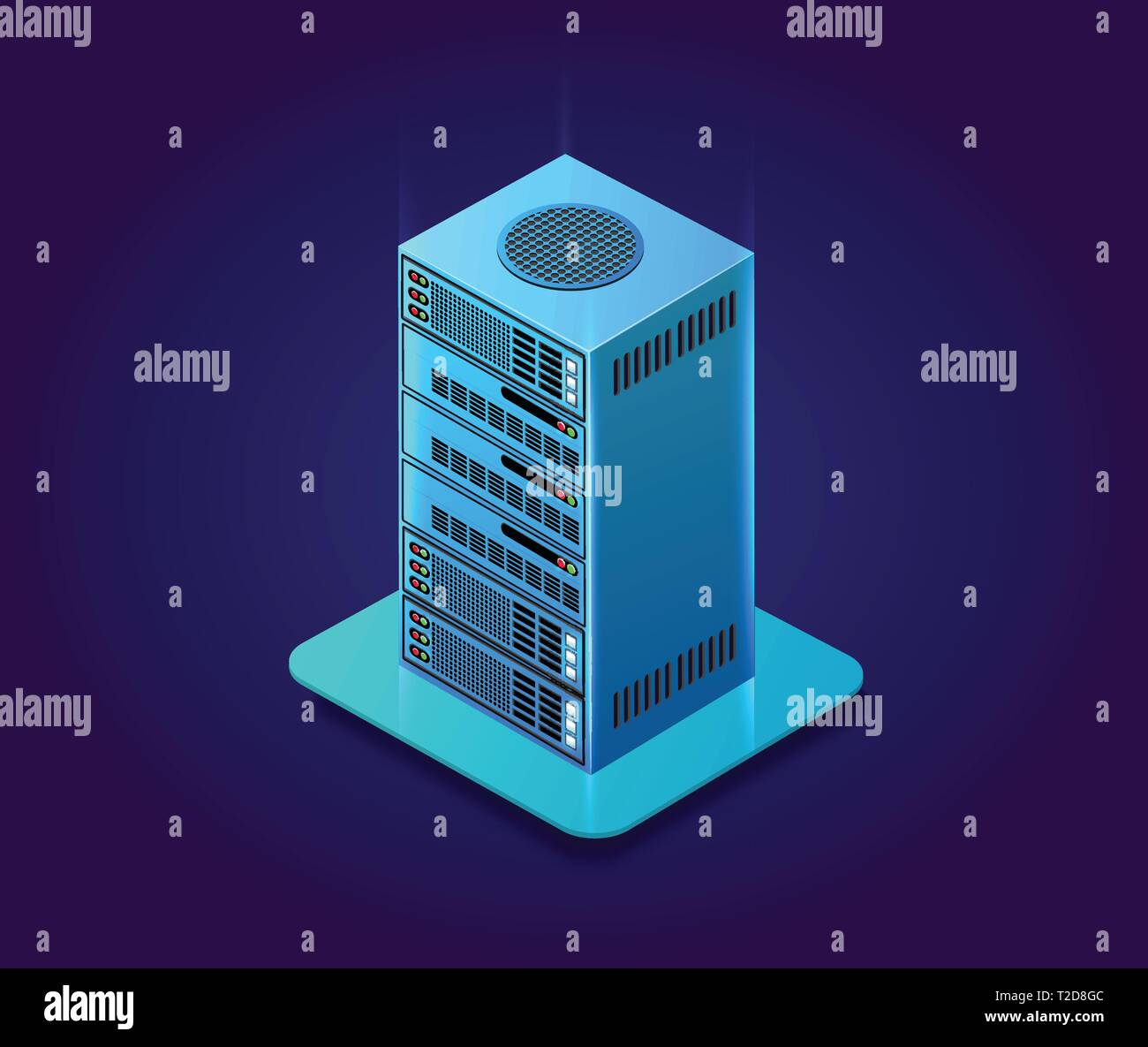 Web server computer network technology for design illustration ...