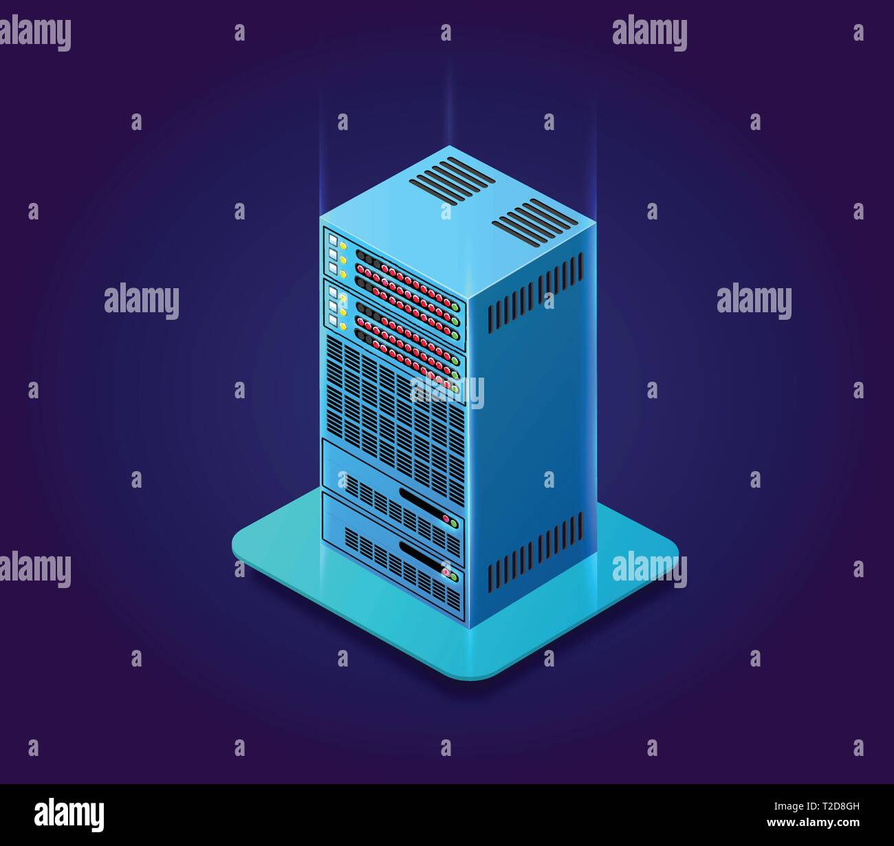 Web server computer network technology for design illustration ...