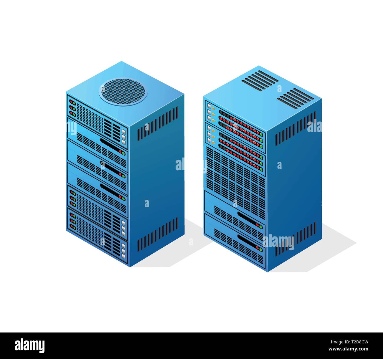 Web server computer network technology for design illustration ...