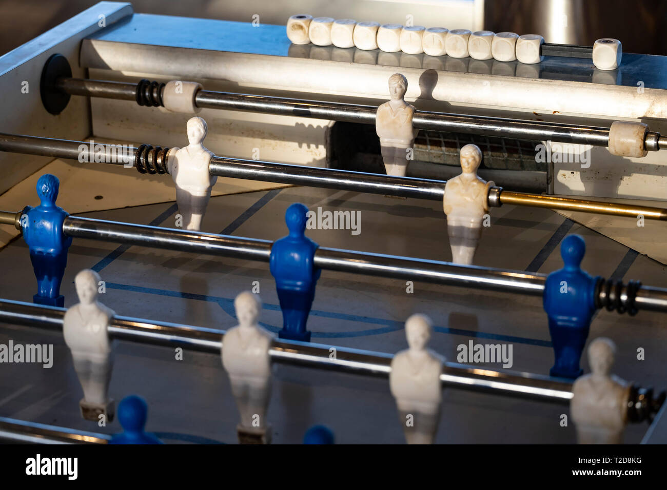 Table football player figures Stock Photo - Alamy