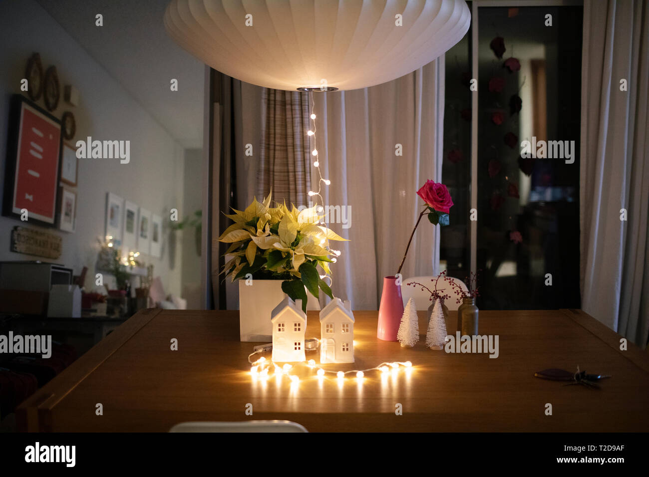 Lighted chandelier hi-res stock photography and images - Alamy