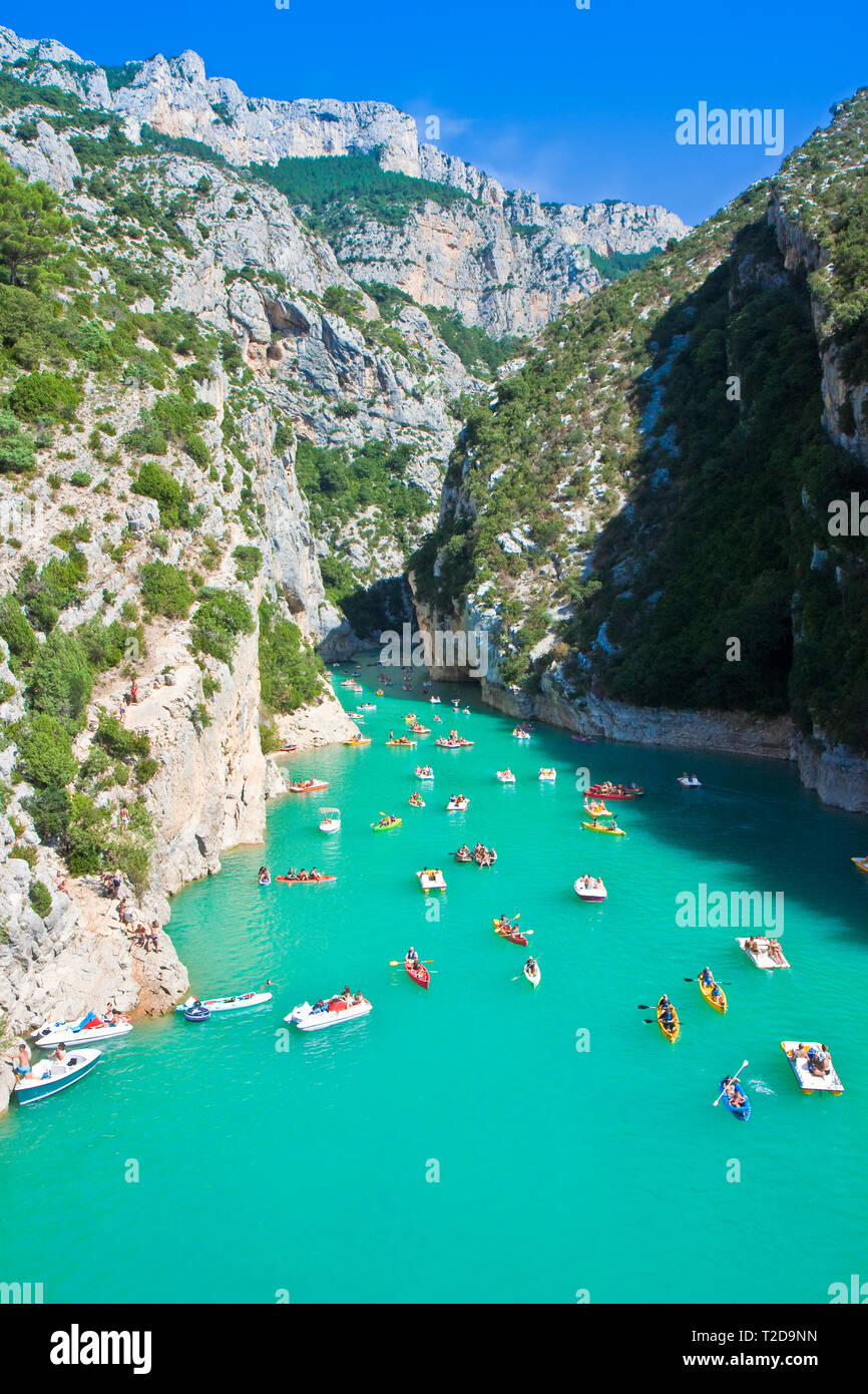 The largest European canyon called Verdon Gorges (Europe-France ...