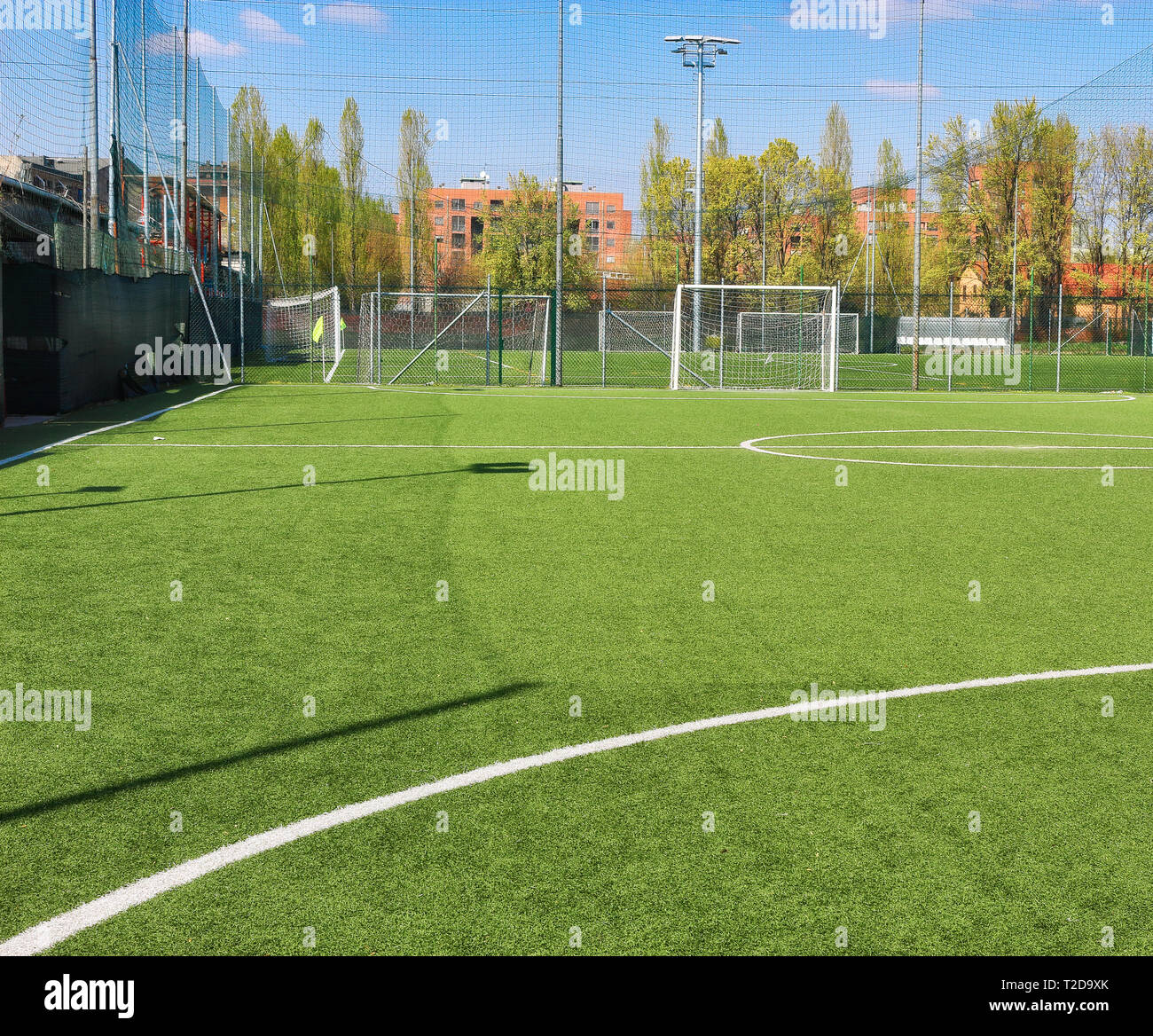 Mini football field hi-res stock photography and images - Alamy