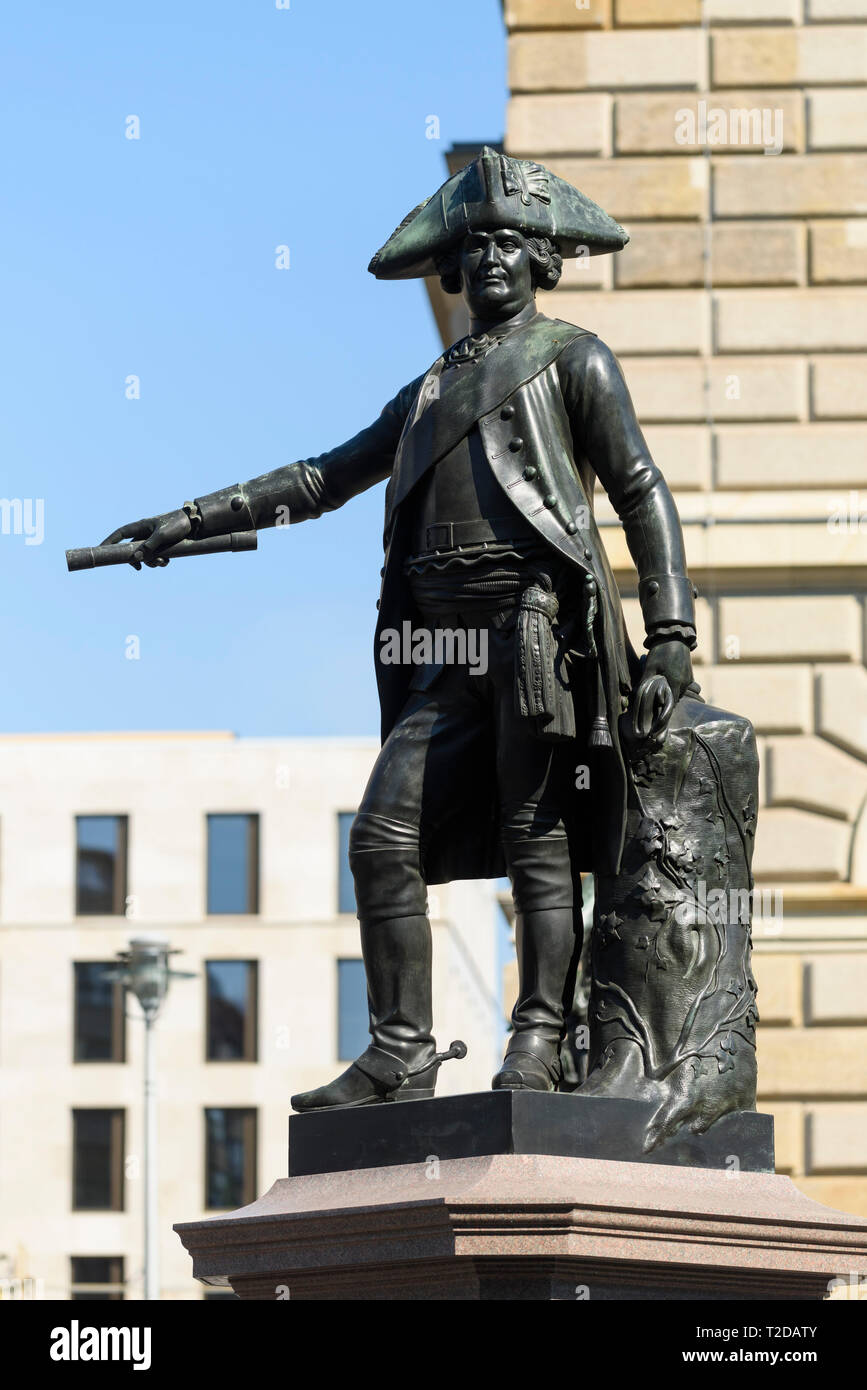 Berlin. Germany. Bronze statue of James Francis Edward Keith (Jakob von ...