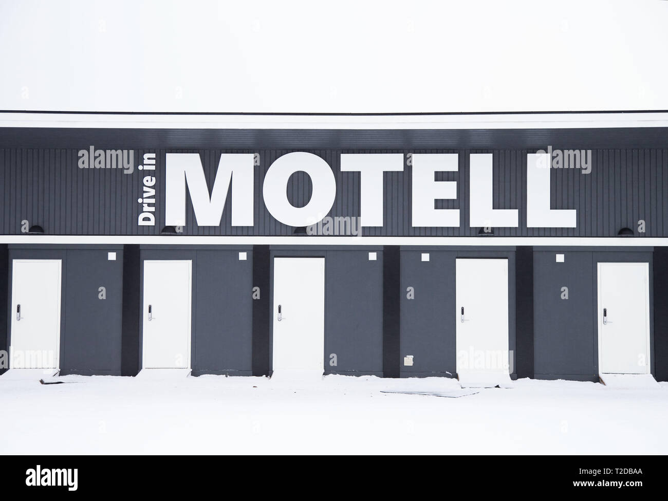 A drive in motel Stock Photo - Alamy