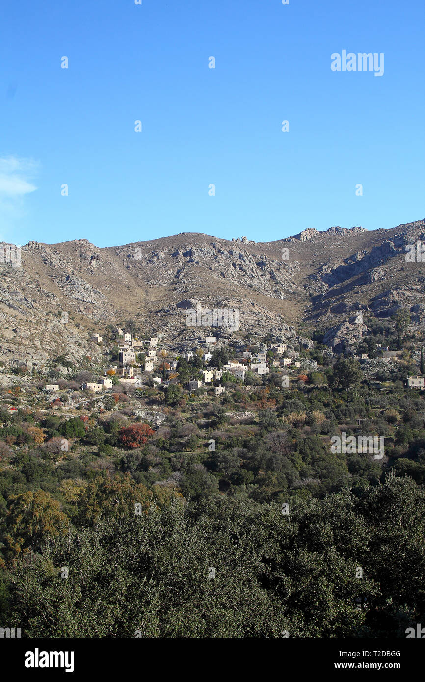 A village on the mountain slope , Bodrum- Turkey Stock Photo - Alamy