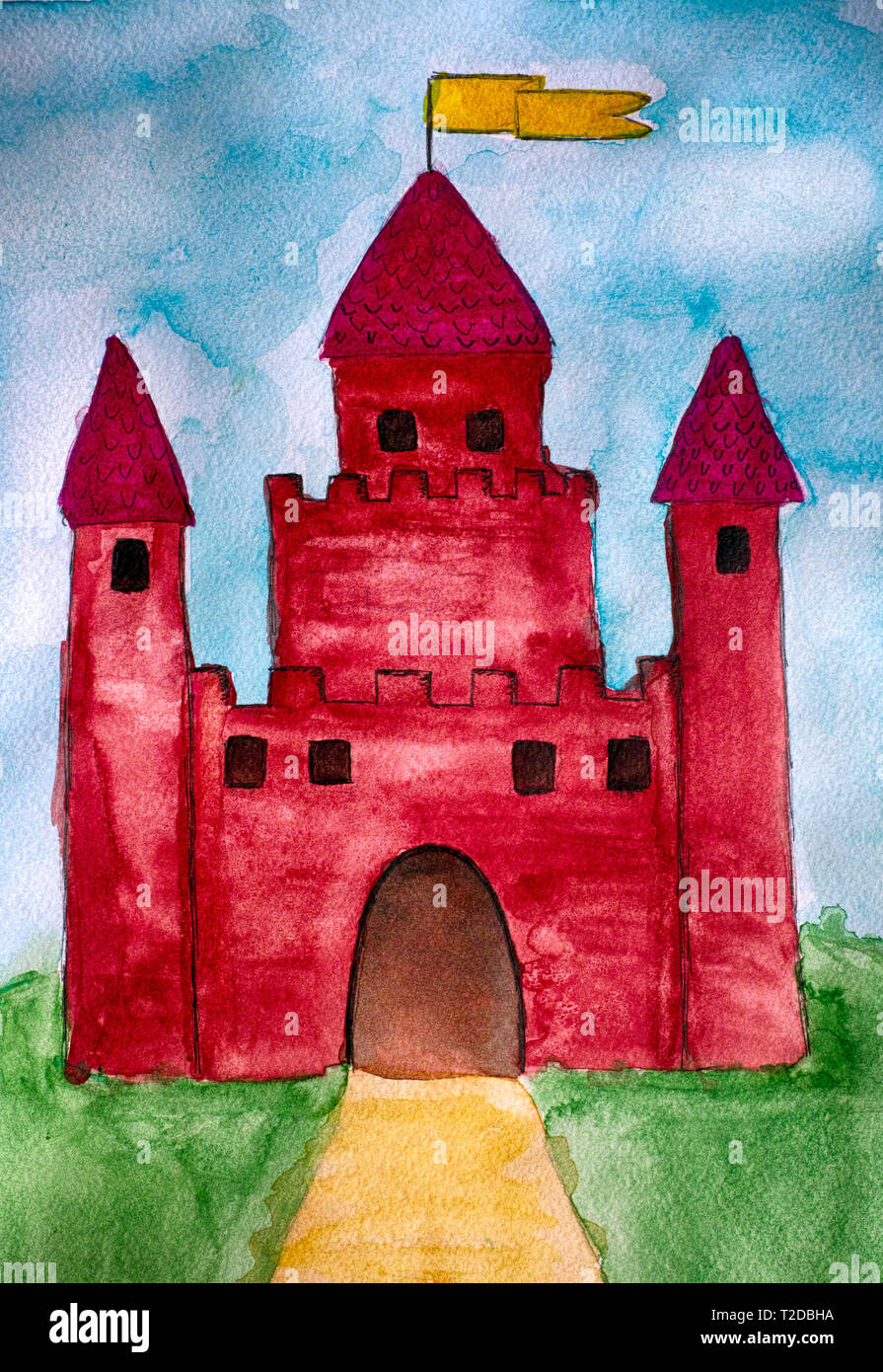 Watercolour painting of child hi-res stock photography and images - Alamy Watercolour painting of child hi-res stock photography and images - Alamy