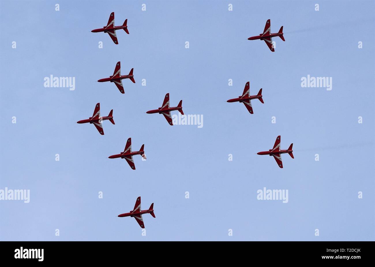 Red arrows fowey hi-res stock photography and images - Alamy