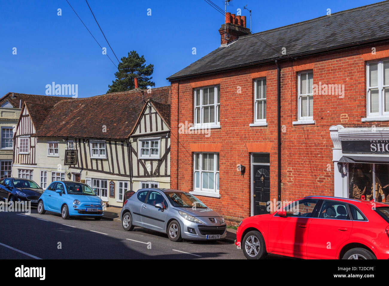 Castle Hedingham, Village Centre, essex, England, UK, GB Stock Photo ...