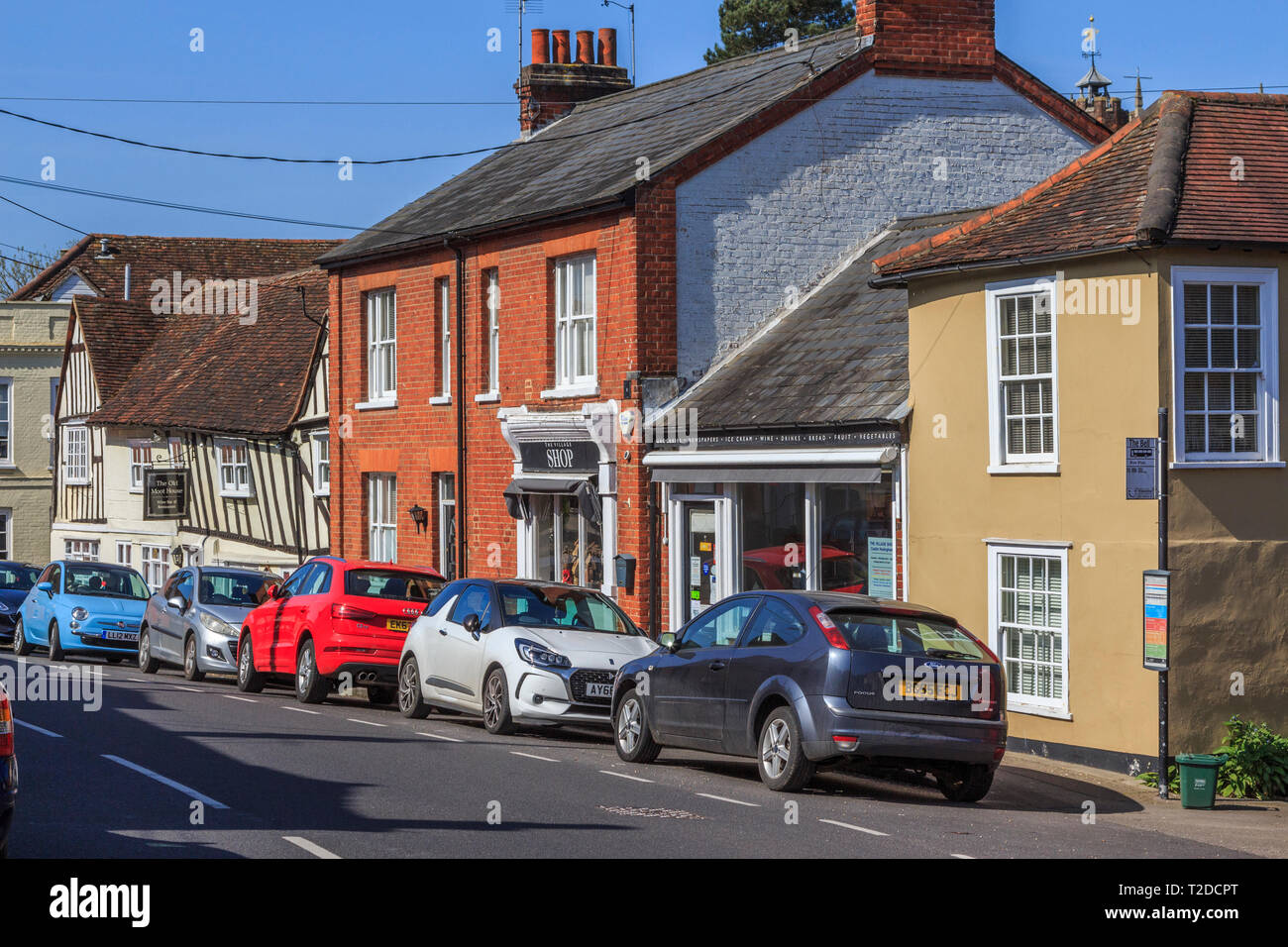 Castle Hedingham, Village Centre, essex, England, UK, GB Stock Photo ...