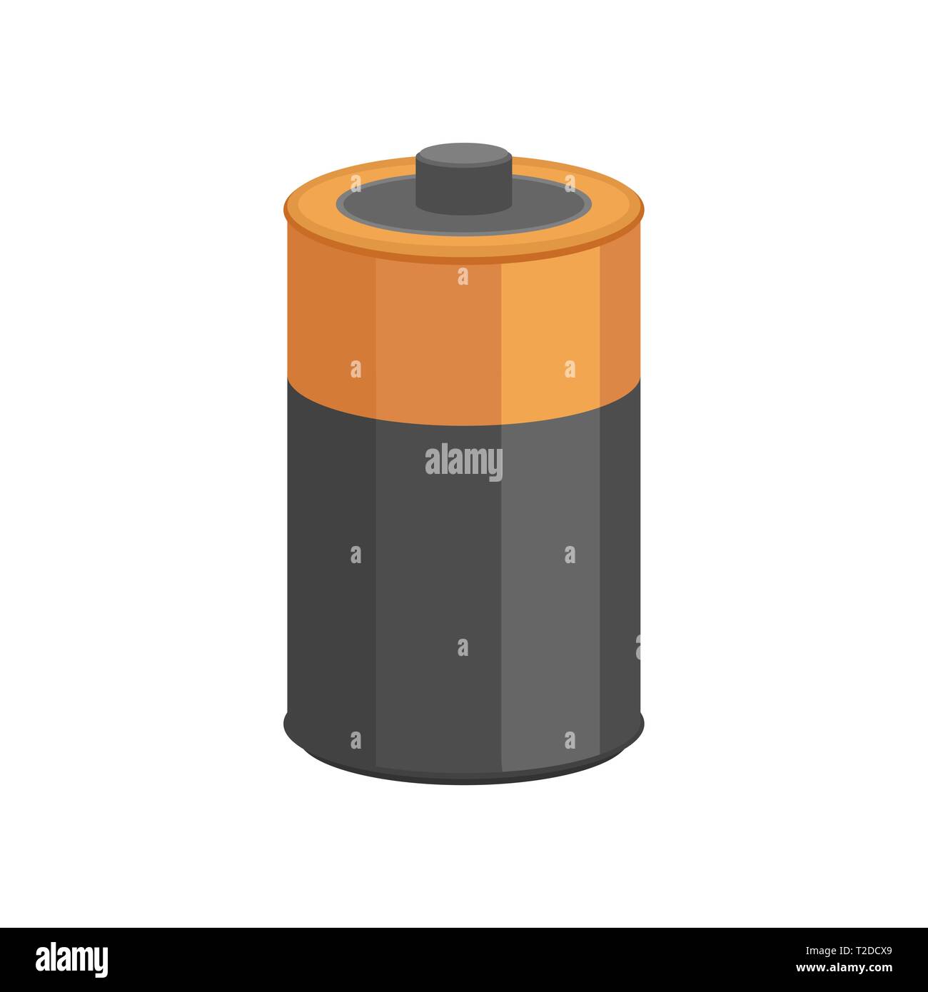 Battery isolated. Accumulator Cartoon Style. Vector illustration Stock ...