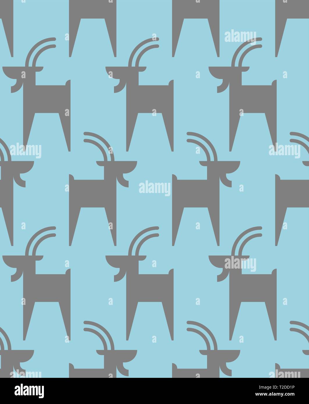 Mountain goat pattern seamless. Animal vector background beast Stock ...