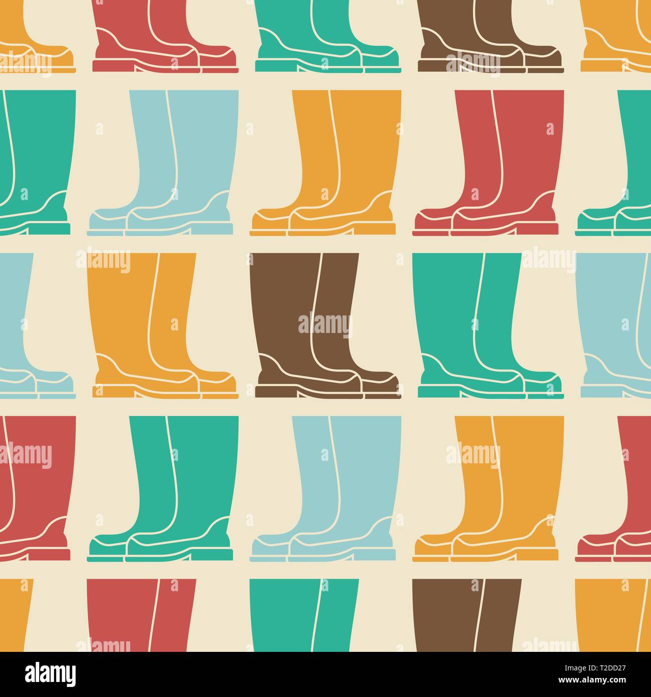 Rubber boots pattern seamless. riding boot background Stock Vector ...