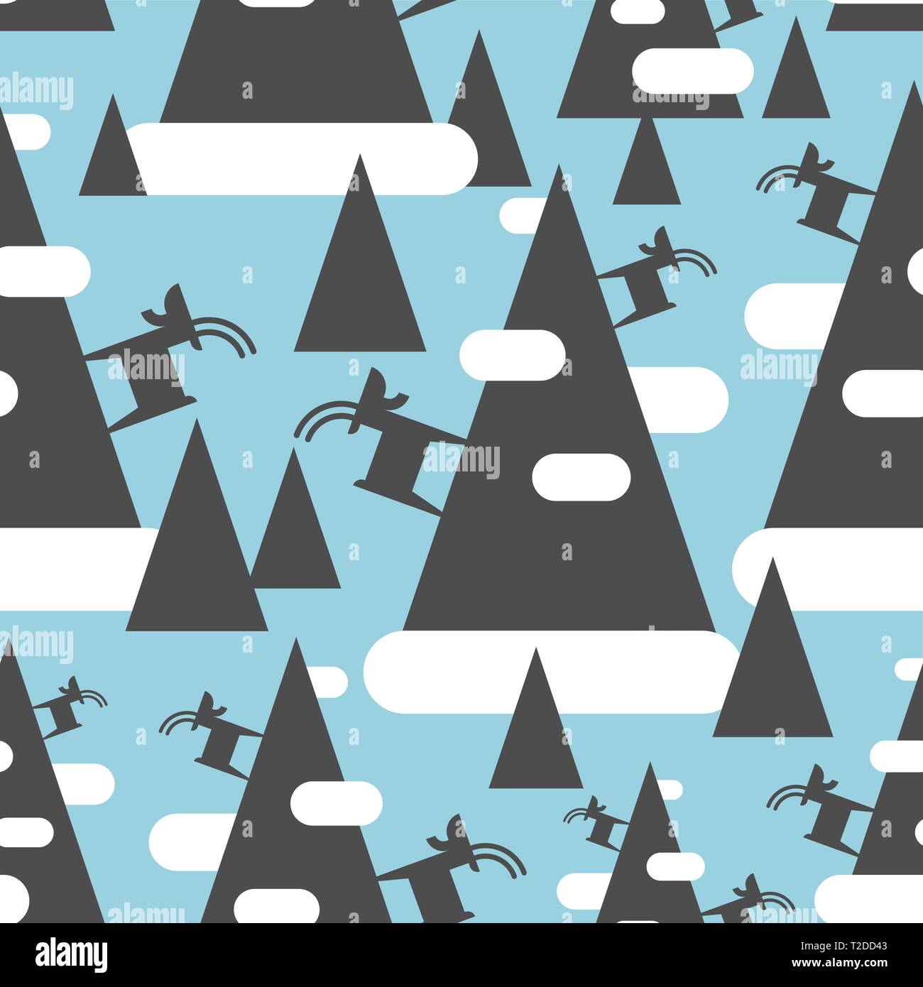 Mountain goat on rock pattern seamless. Animal vector background beast ...