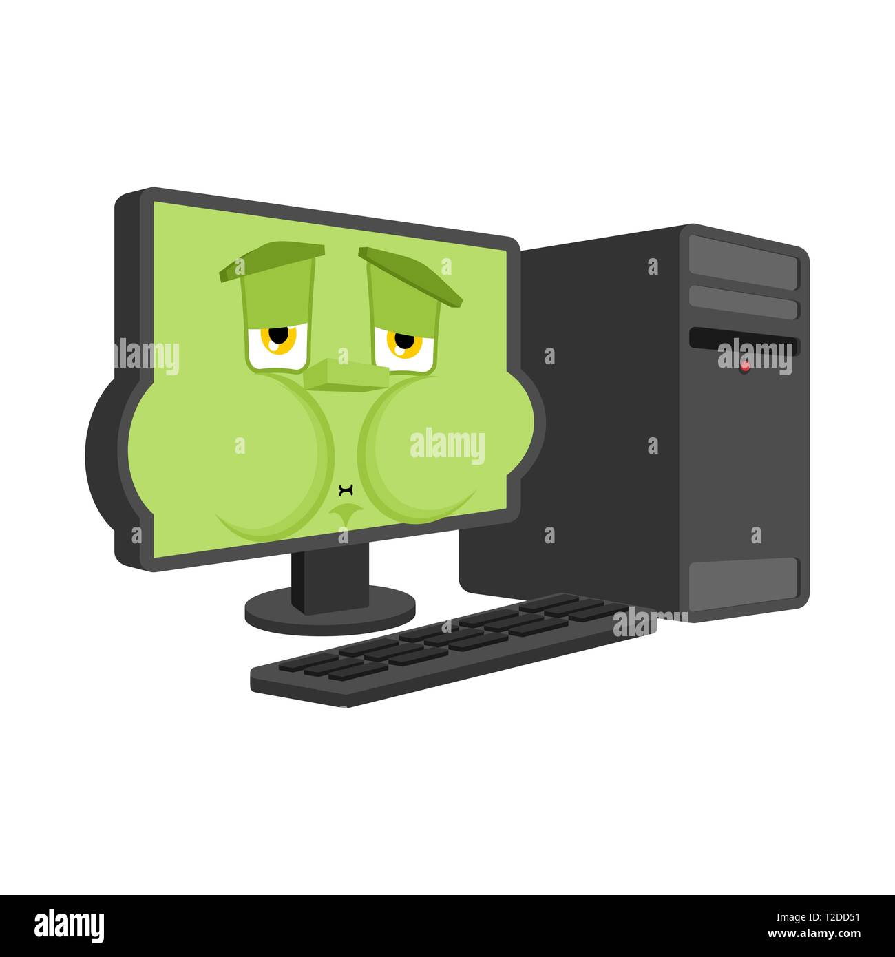 Cartoon computer mouse face Cut Out Stock Images & Pictures - Alamy