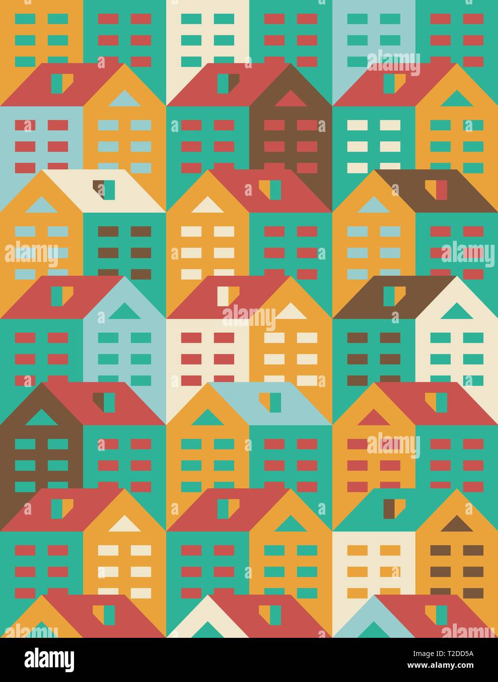 Small Houses Housing Stock Vector Images - Alamy