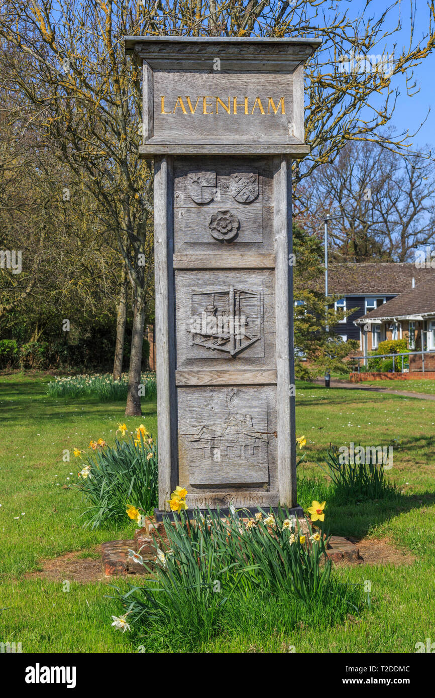 Lavenham Town Centre, Suffolk, England, UK, GB Stock Photo - Alamy
