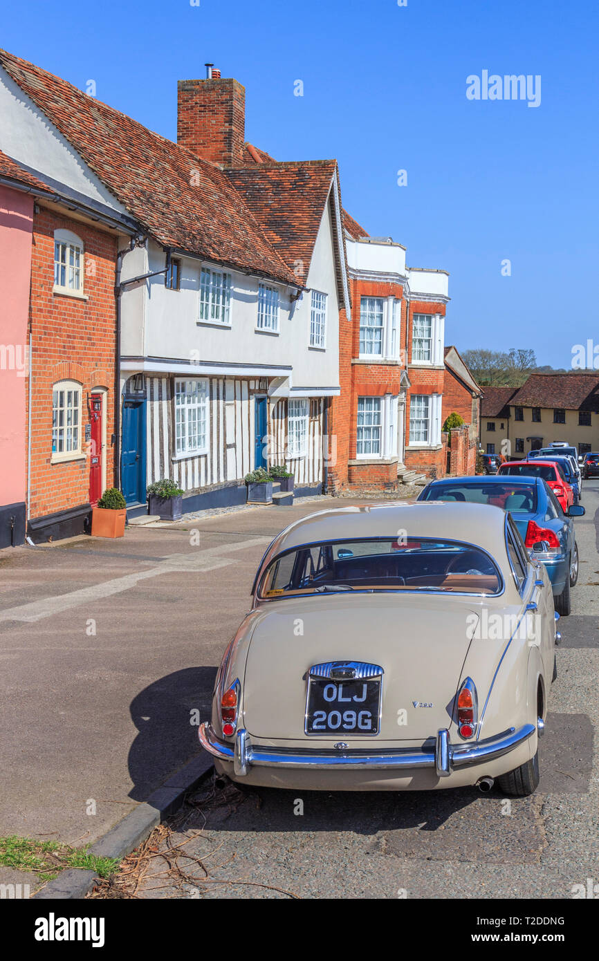 Lavenham Town Centre, Suffolk, England, UK, GB Stock Photo - Alamy