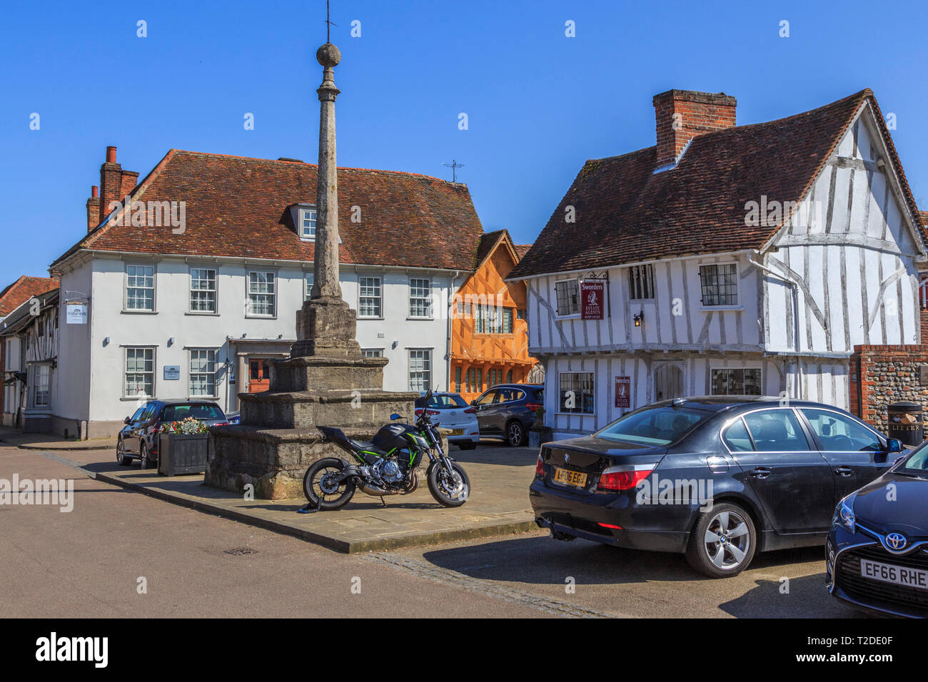 Lavenham Town Centre, Suffolk, England, UK, GB Stock Photo - Alamy