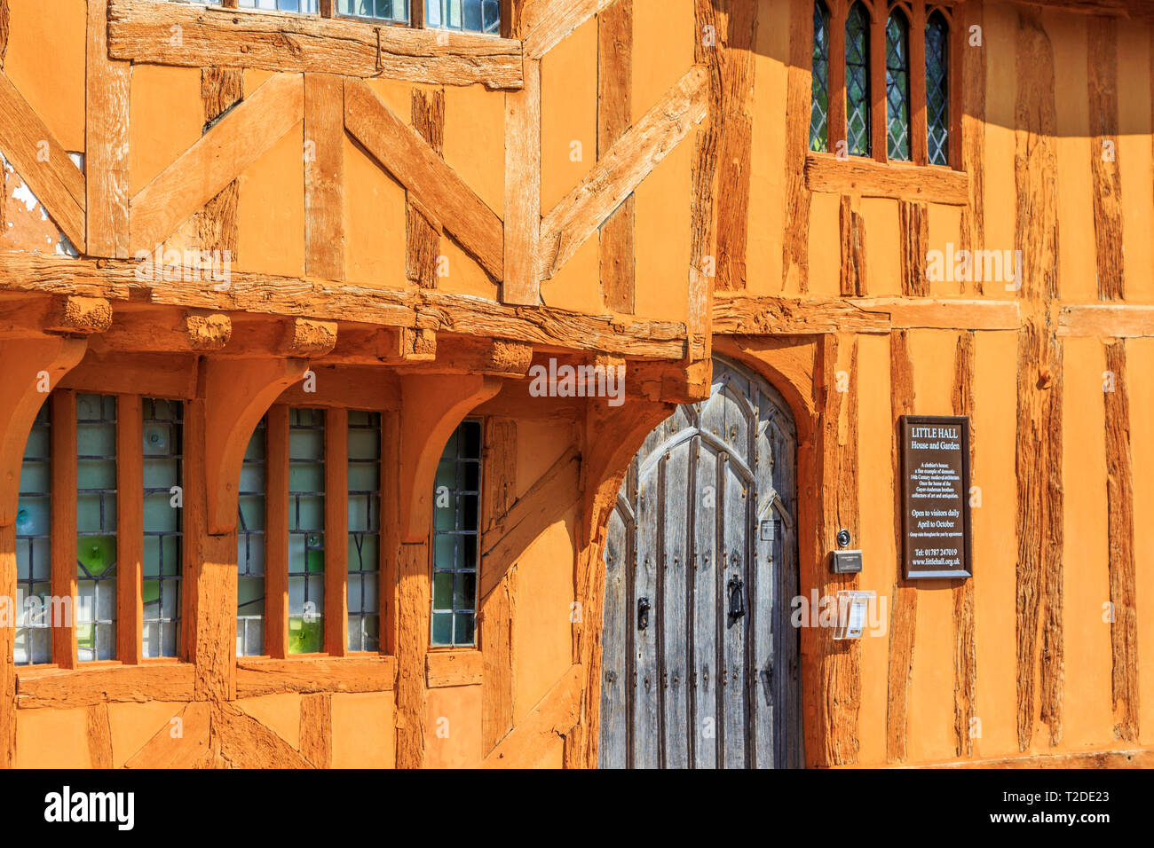 The Little Hall Museum, Lavenham Town Centre, Suffolk, England, UK, GB ...