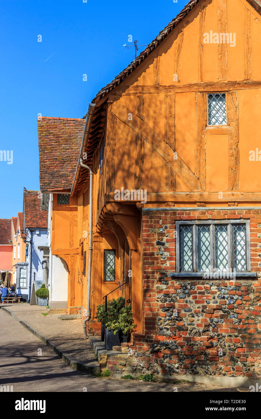 The Little Hall Museum, Lavenham Town Centre, Suffolk, England, UK, GB ...