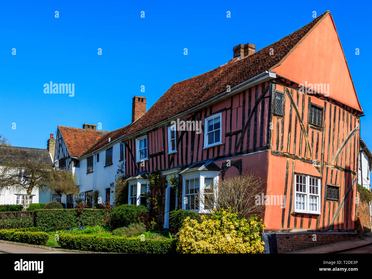 Lavenham Town Centre, Suffolk, England, UK, GB Stock Photo - Alamy