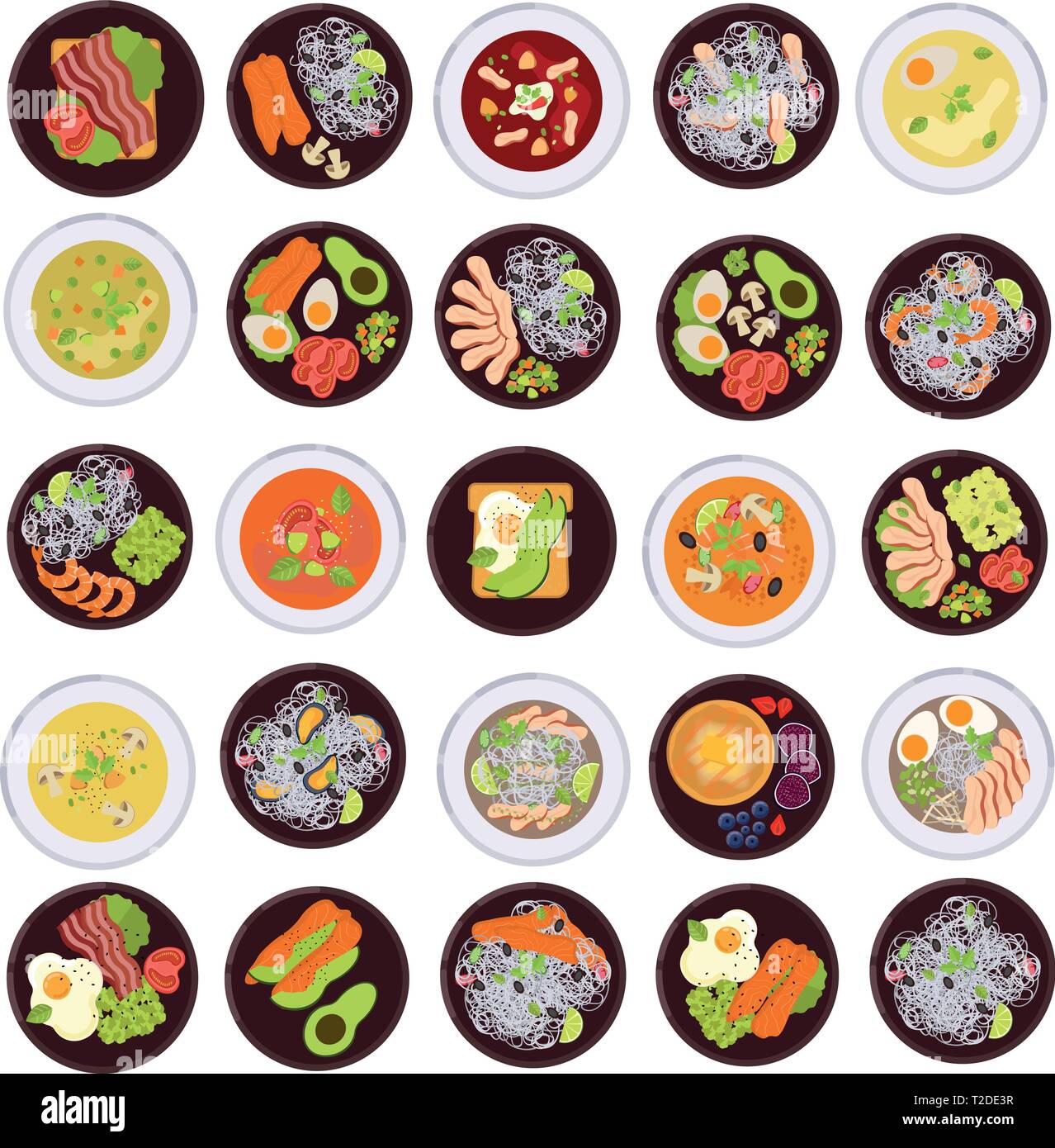 The traditional dinner Stock Vector Images - Alamy