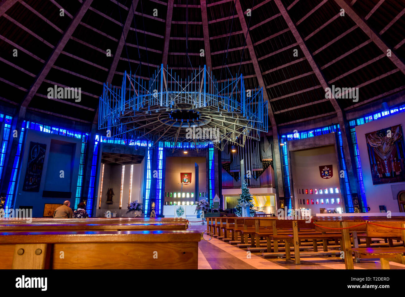 Interior of Liverpool Metropolitan Cathedral of Christ the King Stock ...